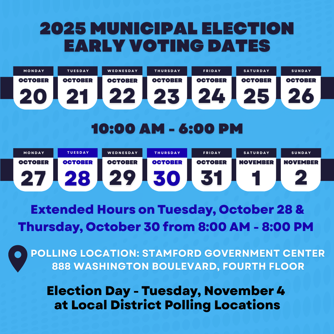 Voting Information for November 4, 2025 Municipal Election – Stamford ...